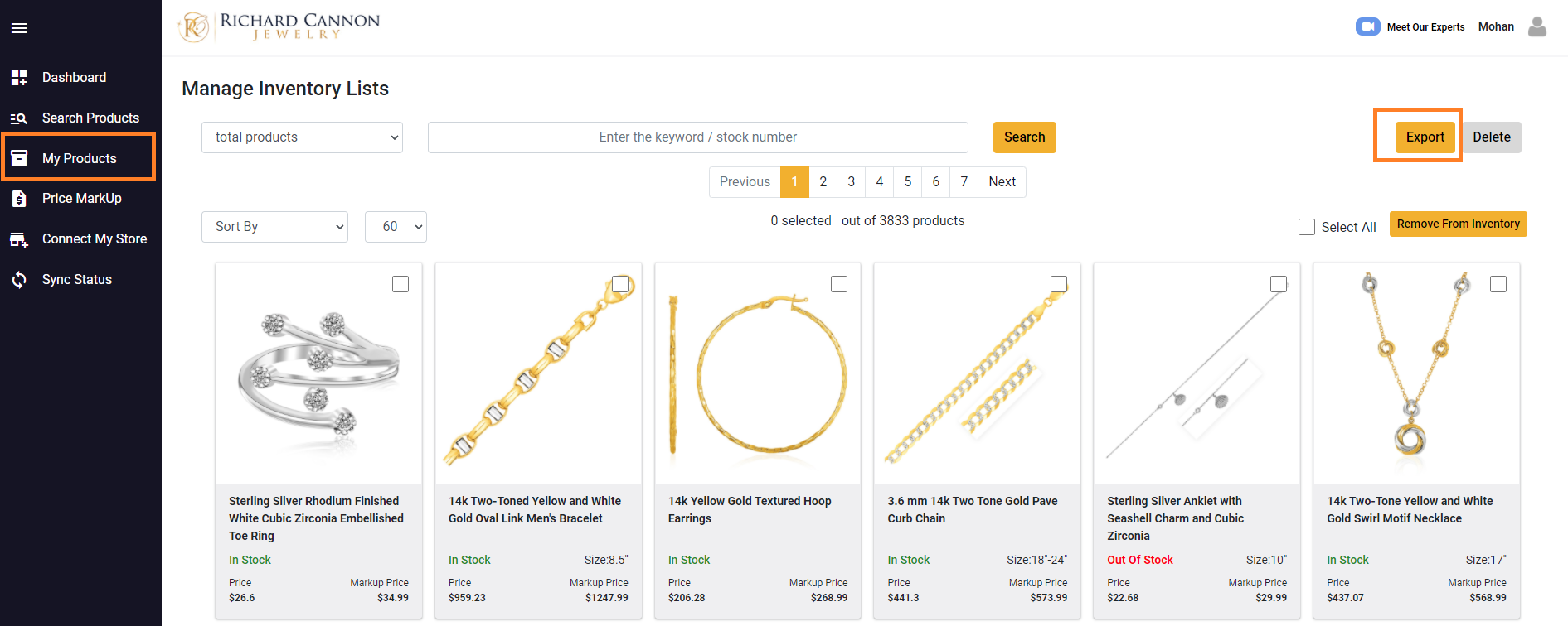 How to download Inventory feed in Dropship platform in CSV file format ...