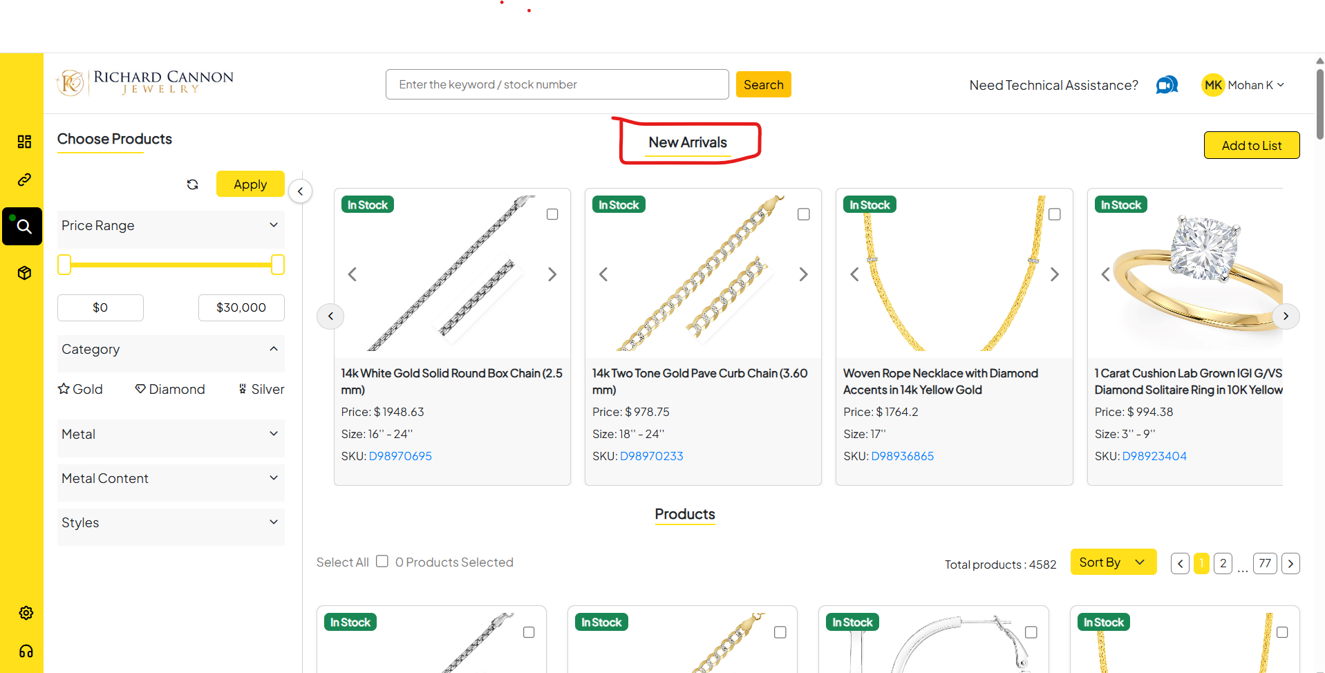 How to search for a product? – RichardCannonJewelry